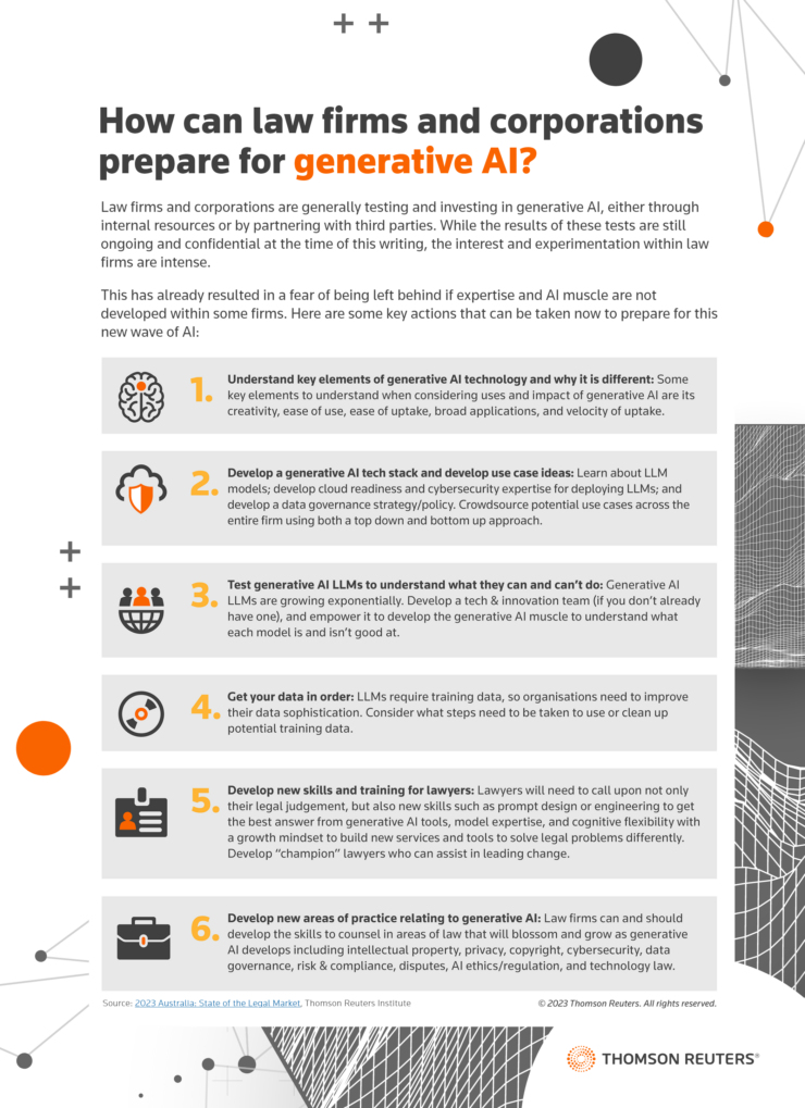 6 Ways Law Firms Can Prepare for Generative AI [Infographic]